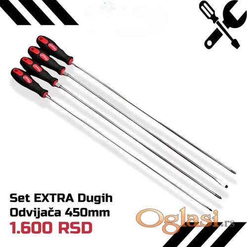 Set EXTRA Dugih Odvijača 450mm 4kom