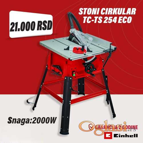 Stoni cirkular sa postoljem 2000W EINHELL