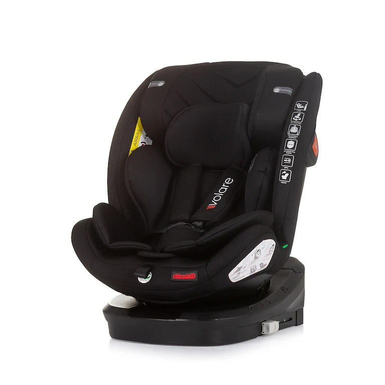 CHIPOLINO Auto sedište Volare, 40-150cm, isofix, Crno