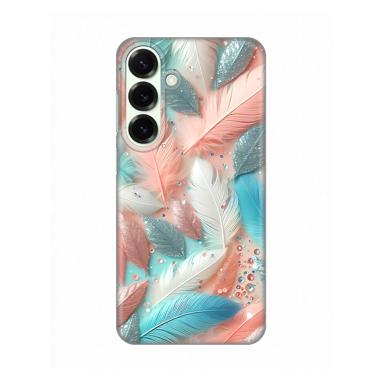 Zastitna silikonska maska (futrola) PRINT - Samsung S936 Galaxy S25 Plus Pastel Feathers