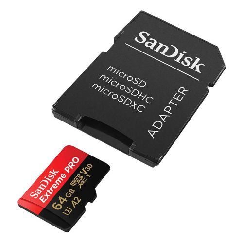 Memorijska kartica SanDisk SDXC Extreme Pro micro 64GB 200MB/s A2 UHS-I U3 V30+adapter