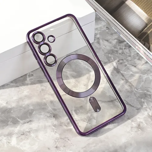 Futrola - maska Magsafe Lux za Samsung S931 Galaxy S25 ljubicasta