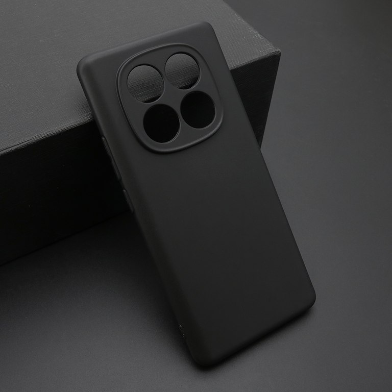 Zastitna ultra tanka (skin) maska / futrola KOLOR - Xiaomi Redmi Note 14 Pro 4G crna (MS)