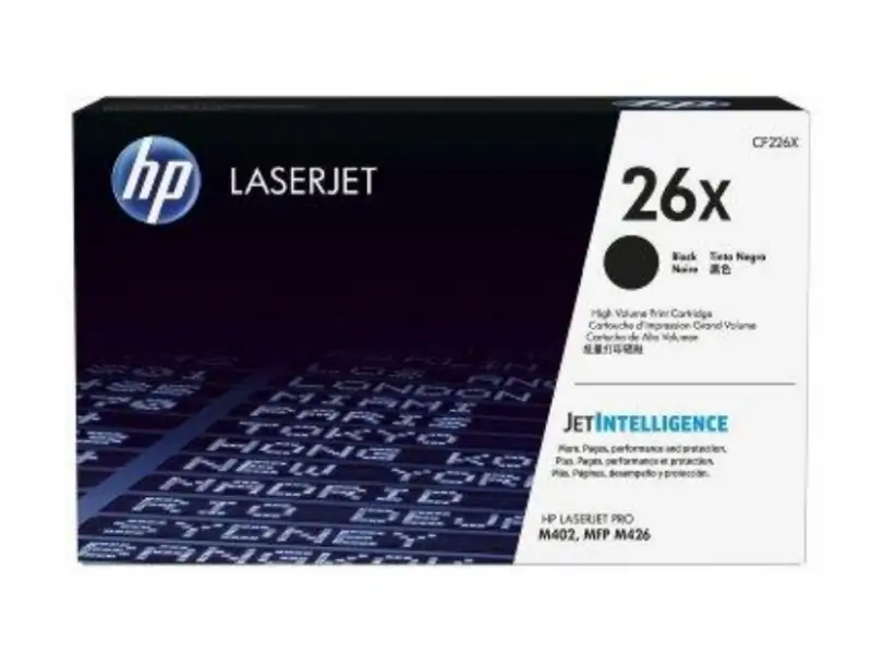 HP 26X HIGH YIELD BLACK LASERJET TONER CARTRIDGE ZA M402DN/M402N CF226X HC