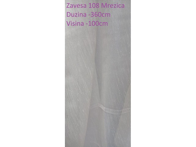 Zavesa 108 Mrezica Duzina -360cm Visina -100cm