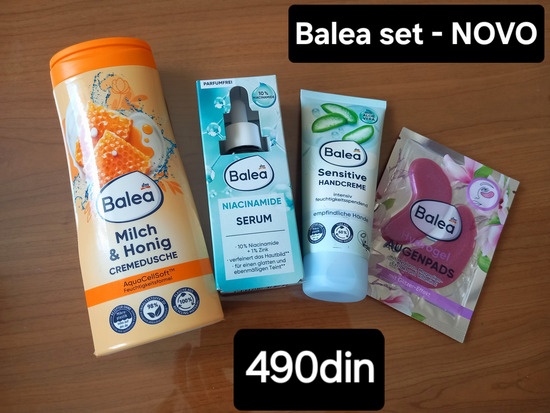 Balea set mleko krema niacinamid serum - NOVO