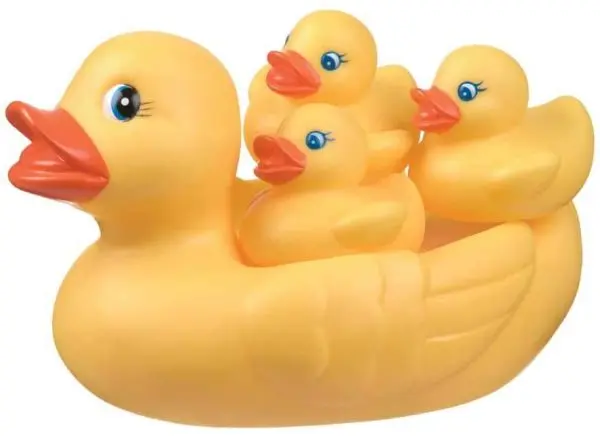 PLAYGRO Set gumenih patkica za kupanje, Žuti