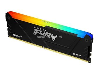 KINGSTON Ram memorija DIMM DDR4 16GB FURY Beast RGB XMP KF432C16BB12A/16