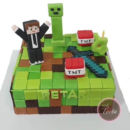 Minecraft torta za Petra