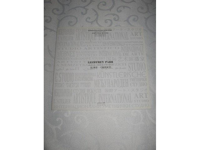 Geoffrey Parr - slike - objekti  katalog