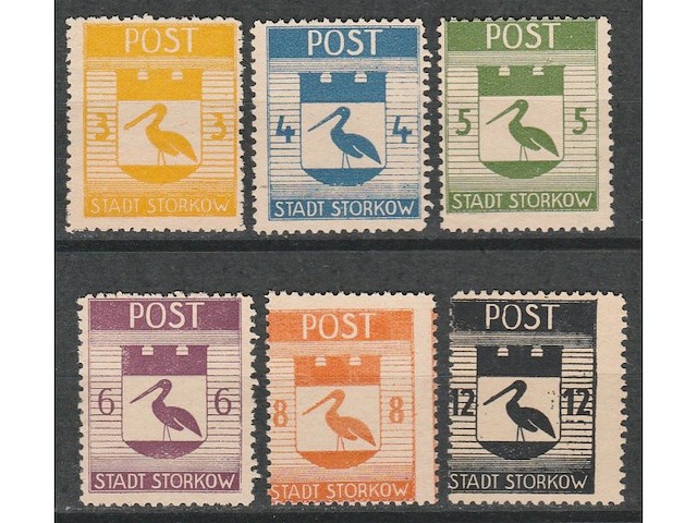 Deutschland, Lokalausgaben -Stadt Storkow-1946-MNG