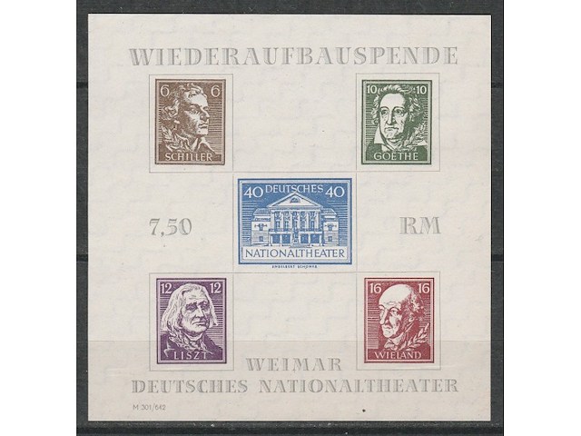 Thuringen, Thuringia - Wiederaufbauspende- 1946 - MNH