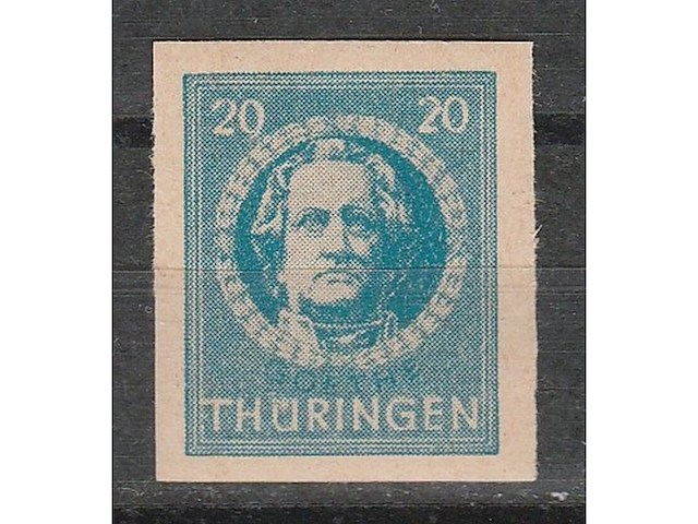 Thuringen, Thuringia - Goethe - 1945 - MNH