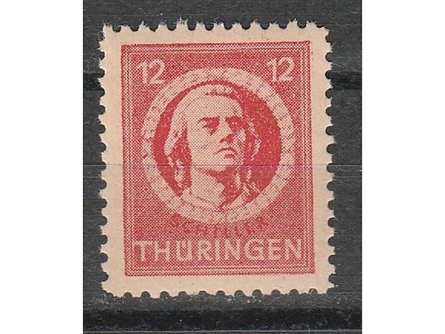 Thuringen, Thuringia - Schiller - 1945 - MNH