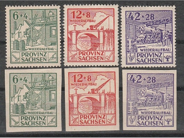 Sowjetische Zone - Provinz Sachsen - 1946 - MNH