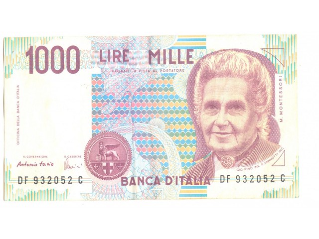 ITALIJA 1000 lira 1990