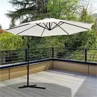 Viseći suncobran 3m Parasol Beli