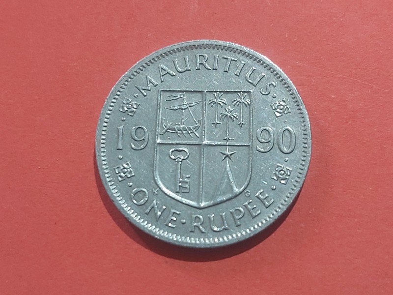 Mauritius - 1 rupee 1990 god