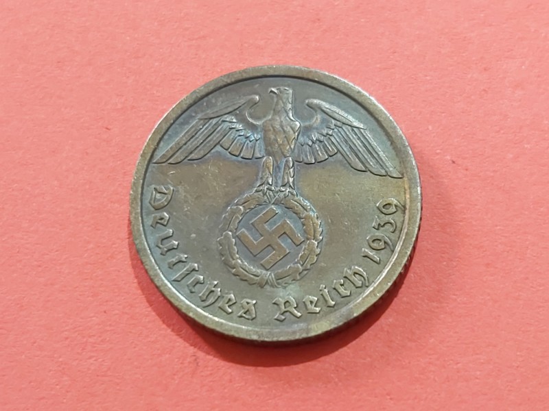 Nemačka - 10 reishpfennig 1939 god Svastika