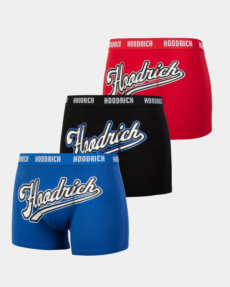 Hoodrich Stadium 3 Pack Muške Boxers Crvene Plave Crne Srbija | 82IGAMSFL