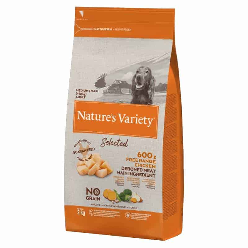 Nature's Variety Hrana za pse Selected Medium/Maxi Adult, Piletina