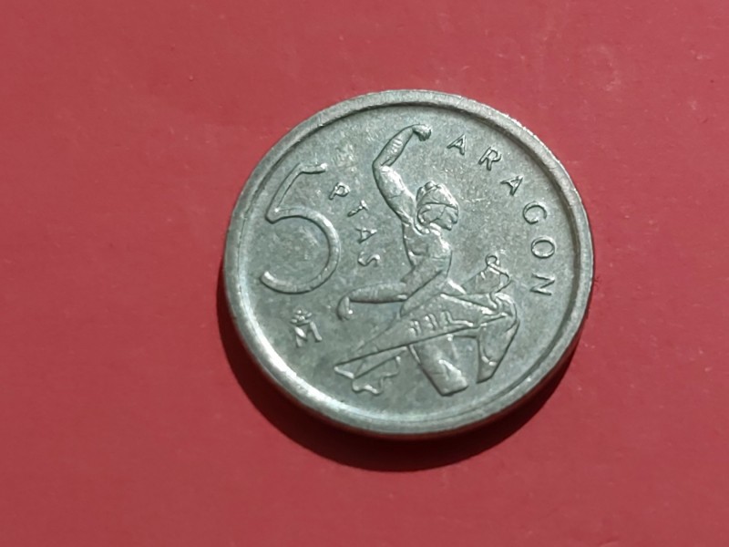 Španija - 5 pesetas 1994 god - Aragon