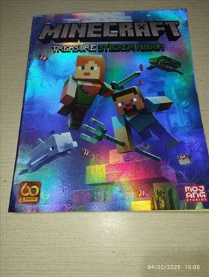 Minecraft treasure sticker album Panini