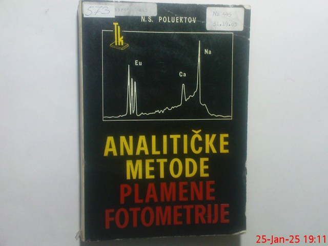 N. S. POLUEKTOV - ANALITICKE METODE PLAMENE FOTOMETRIJE