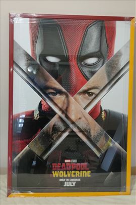 Uramljeni poster Deadpool i Wolverine, plakat