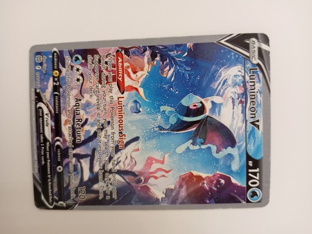 Pokemon Lumineon 156/172 karta