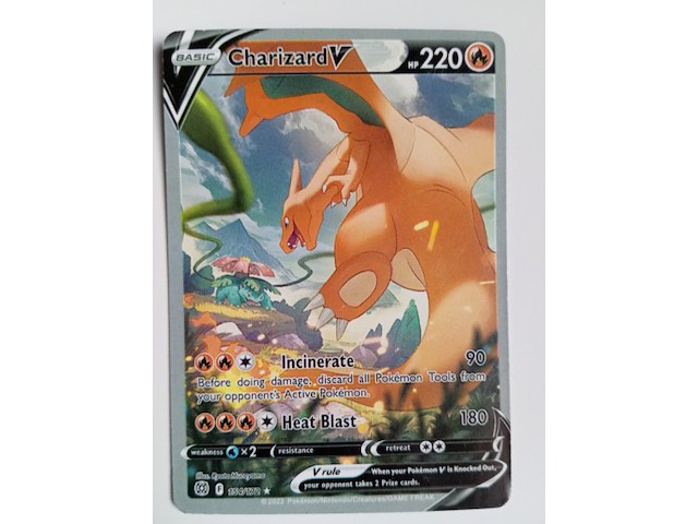 Pokemon Charizard V 154/172 karta