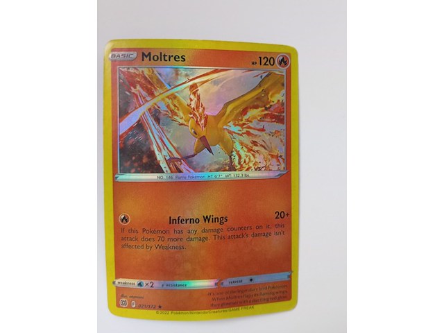 Pokemon Moltres hologramska 021/172