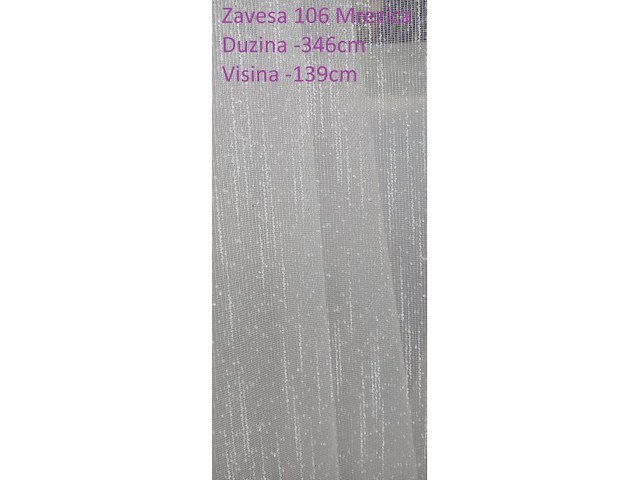 Zavesa 106 Mrezica Duzina -346cm Visina -139cm