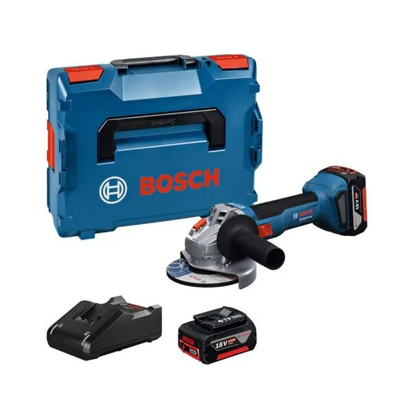 Bosch Aku ugaona brusilica GWS 18V-8 2×5,0Ah+punjač+L-BOXX 136 (06019N9003)