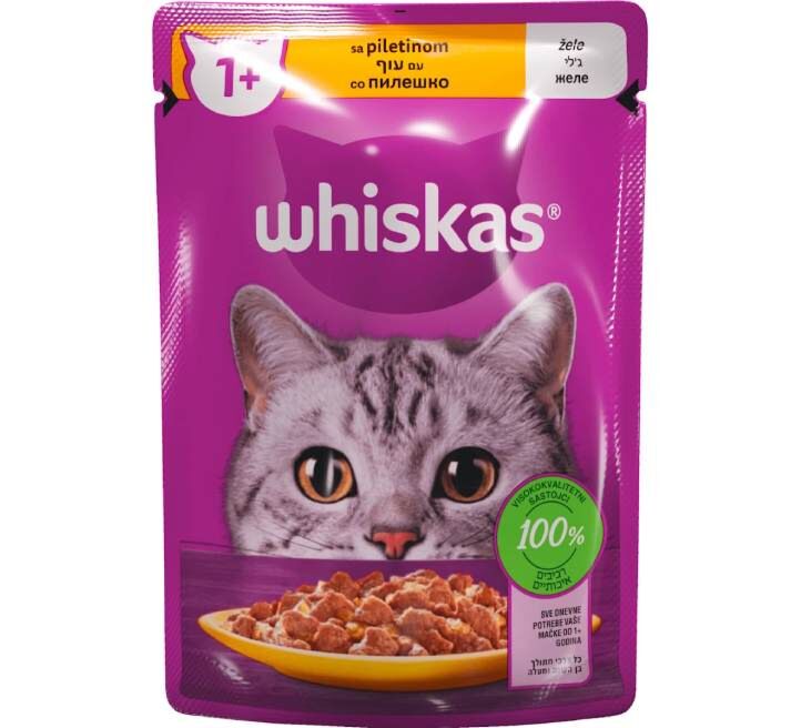 Whiskas Kesica piletina u želeu, 85 g