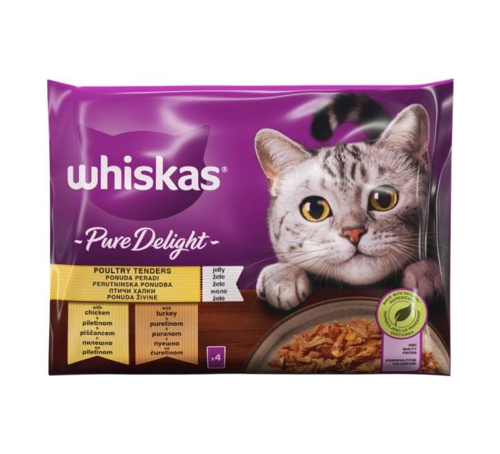 Whiskas Kesica Pure delight govedina 4x85g