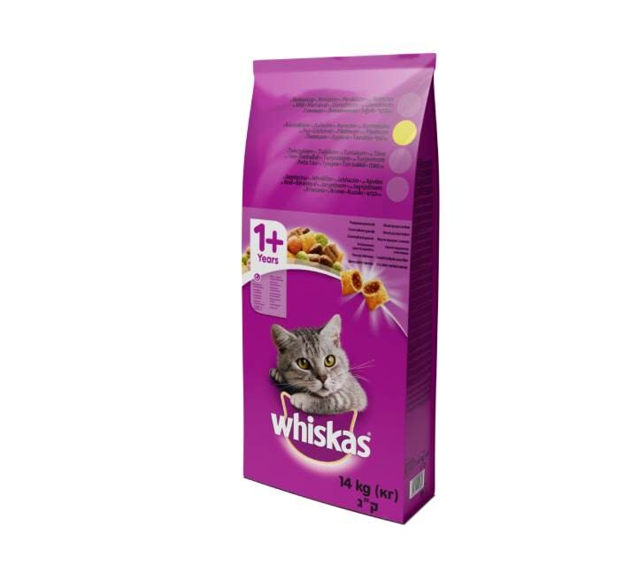 Whiskas Suva hrana za mačke piletina 14 kg