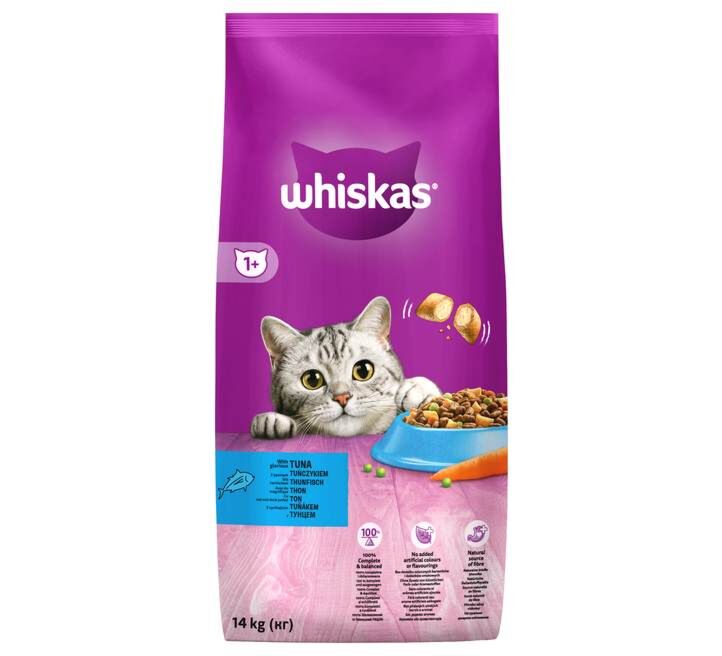 WHISKAS SUVA HRANA ZA MAČKE TUNJEVINA 14 KG