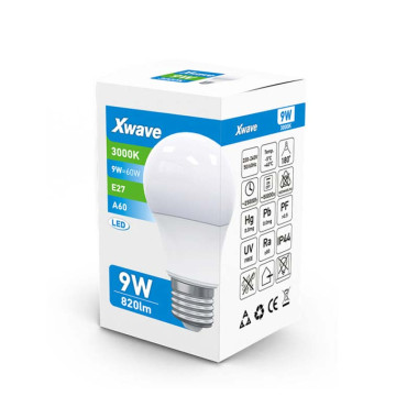 Xwave E27 9W LED Sijalica 3000K/220V/820Lm/Toplo Bela