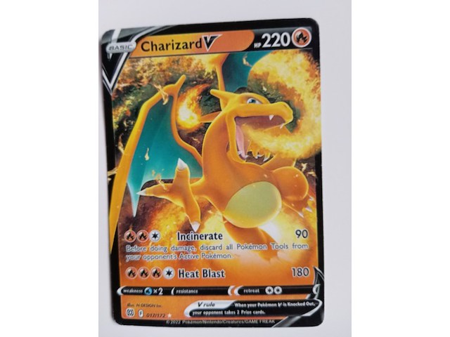 Pokemon Charizard V 017/172 karta