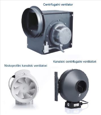 Ventilatori i turbine, kanalski ventilatori