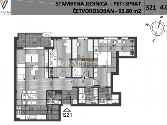 Poslednji neprodati stanovi u naselju Stepa Stepanović u kompleksu Vojvoda Residence - četvorosobni stan