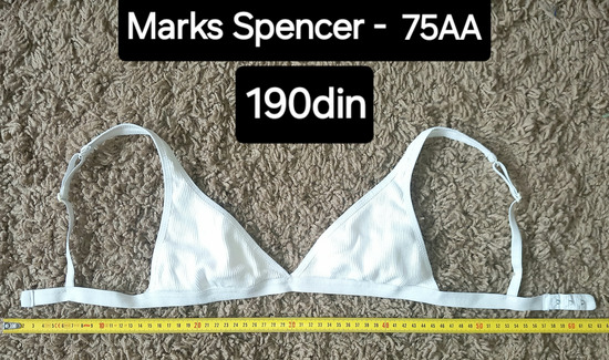 Marks&Spencer grudnjak brushalter beli 75AA