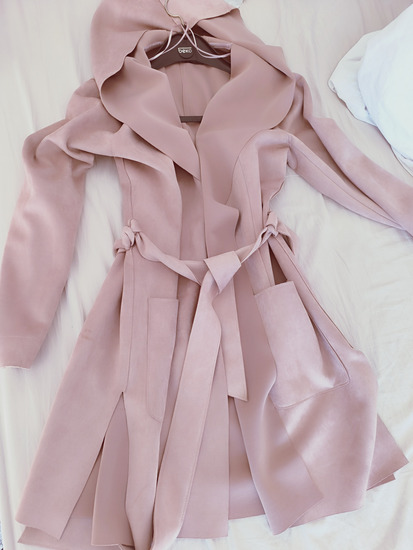 zara mantil nude roze M nov