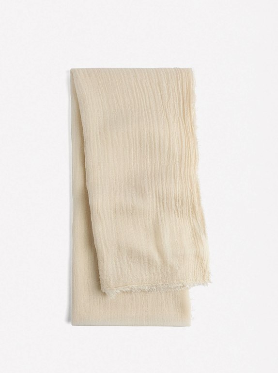 Pashmina with wrinkled effect