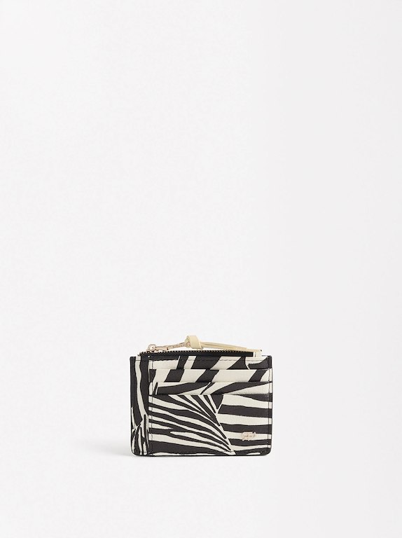 Basic cardholder with animal print