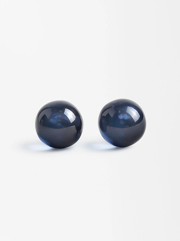 Resin sphere earrings