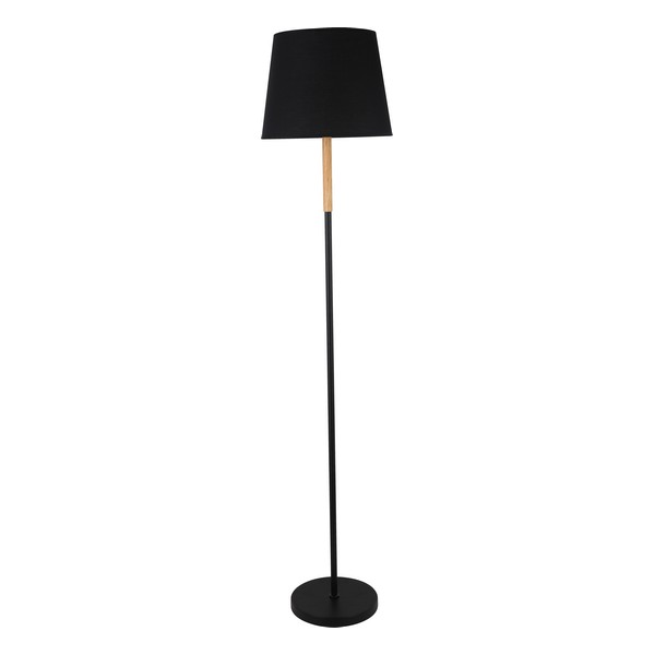 Podna lampa crna abazur 1434