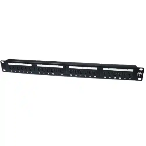 Patch panel 19/0.5U sa 24RJ-45 STP kat.6A Fully Shielded,SP6a-24-0.5U