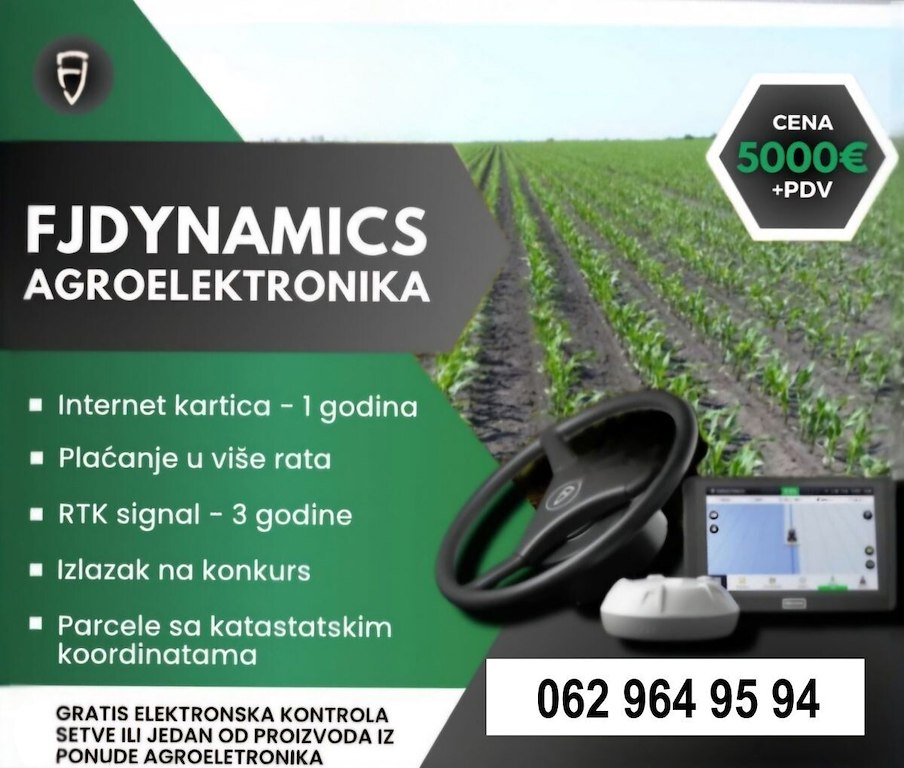 prodaja auto pilot navigacije FJdynamics i kontrola setve AGROELEKTRONIKA